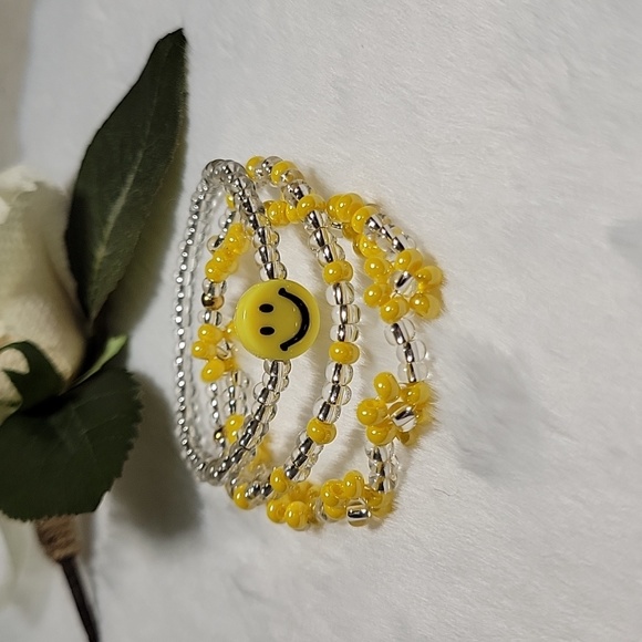 Accessories | New Handmade Kids Seed Bead Bracelets Kids Jewelry Yellow ...